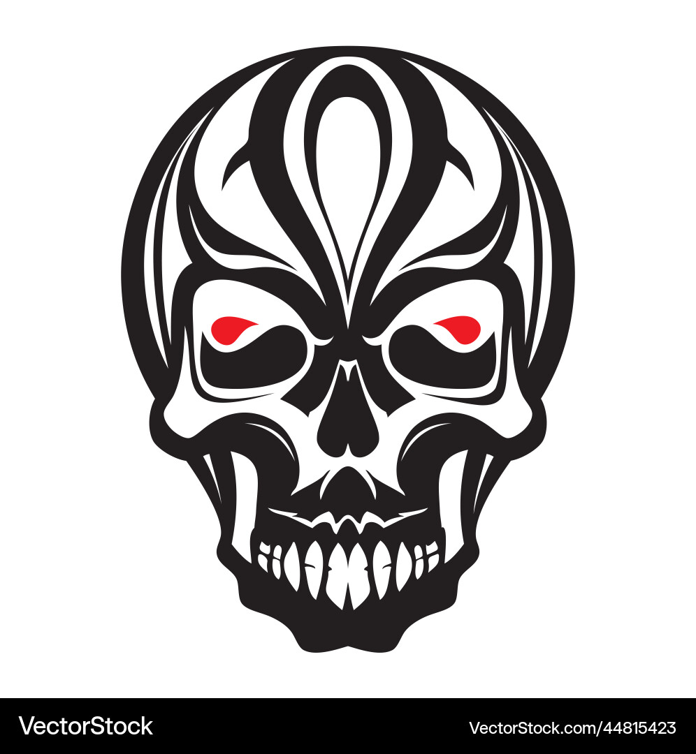 Skull tattoo Royalty Free Vector Image - VectorStock