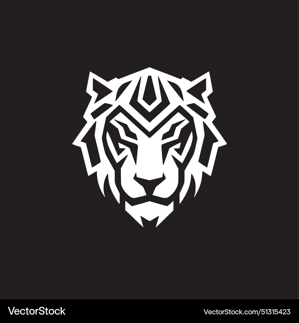 Tiger - minimalist and simple silhouette Vector Image
