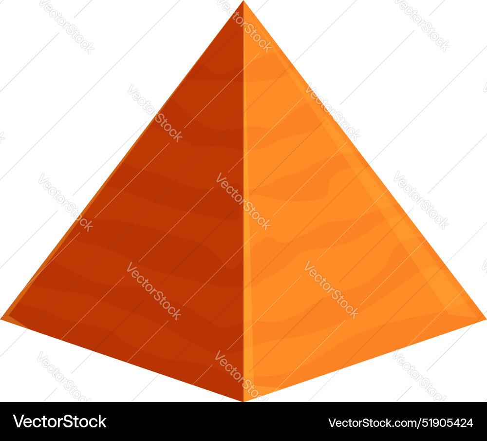 Massive pyramid made of large stone blocks Vector Image