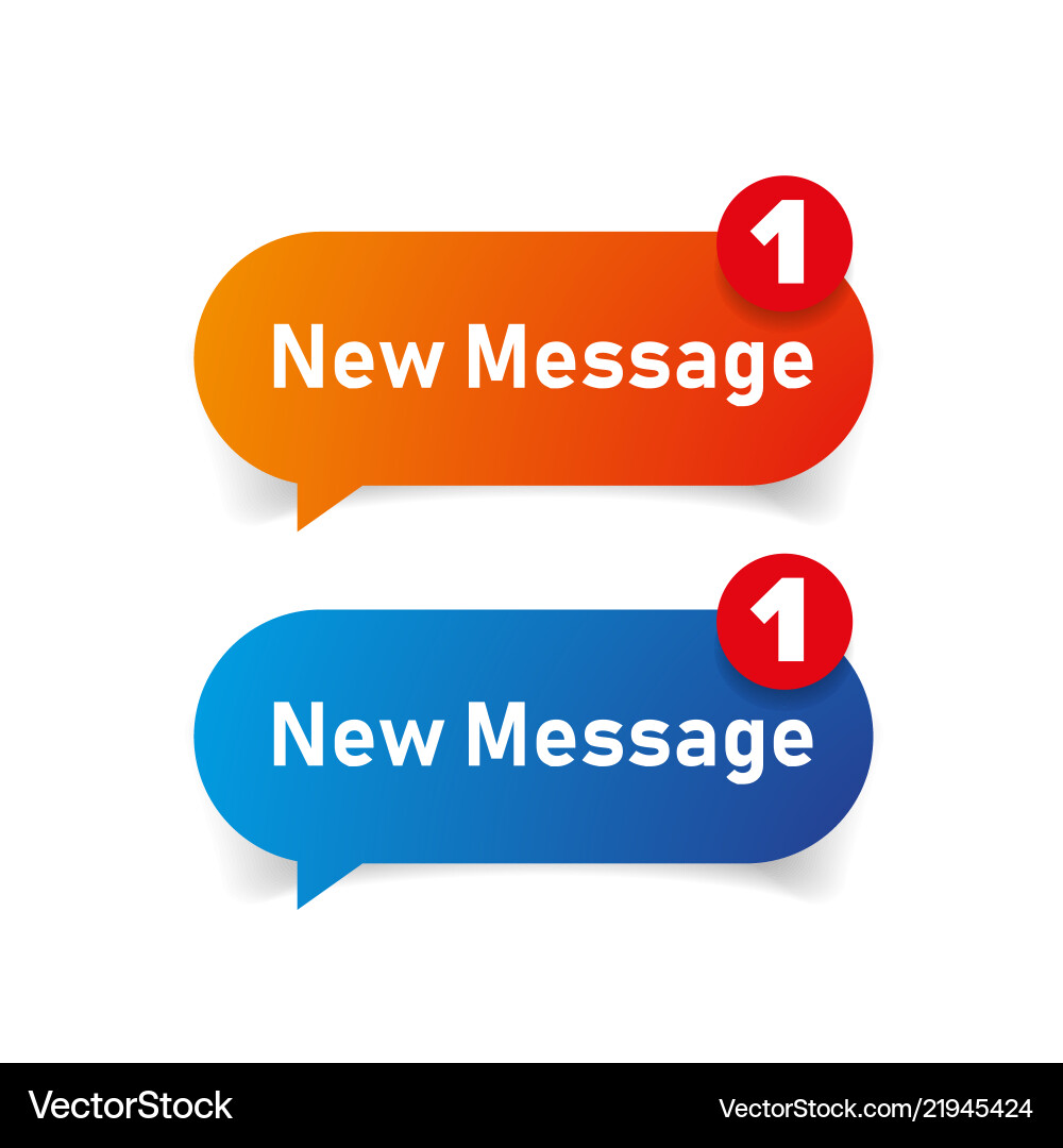 Speech Bubble Message Icon Royalty Free Vector Image