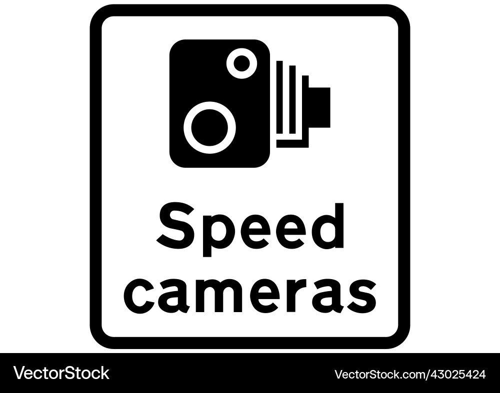 Speed camera Royalty Free Vector Image - VectorStock