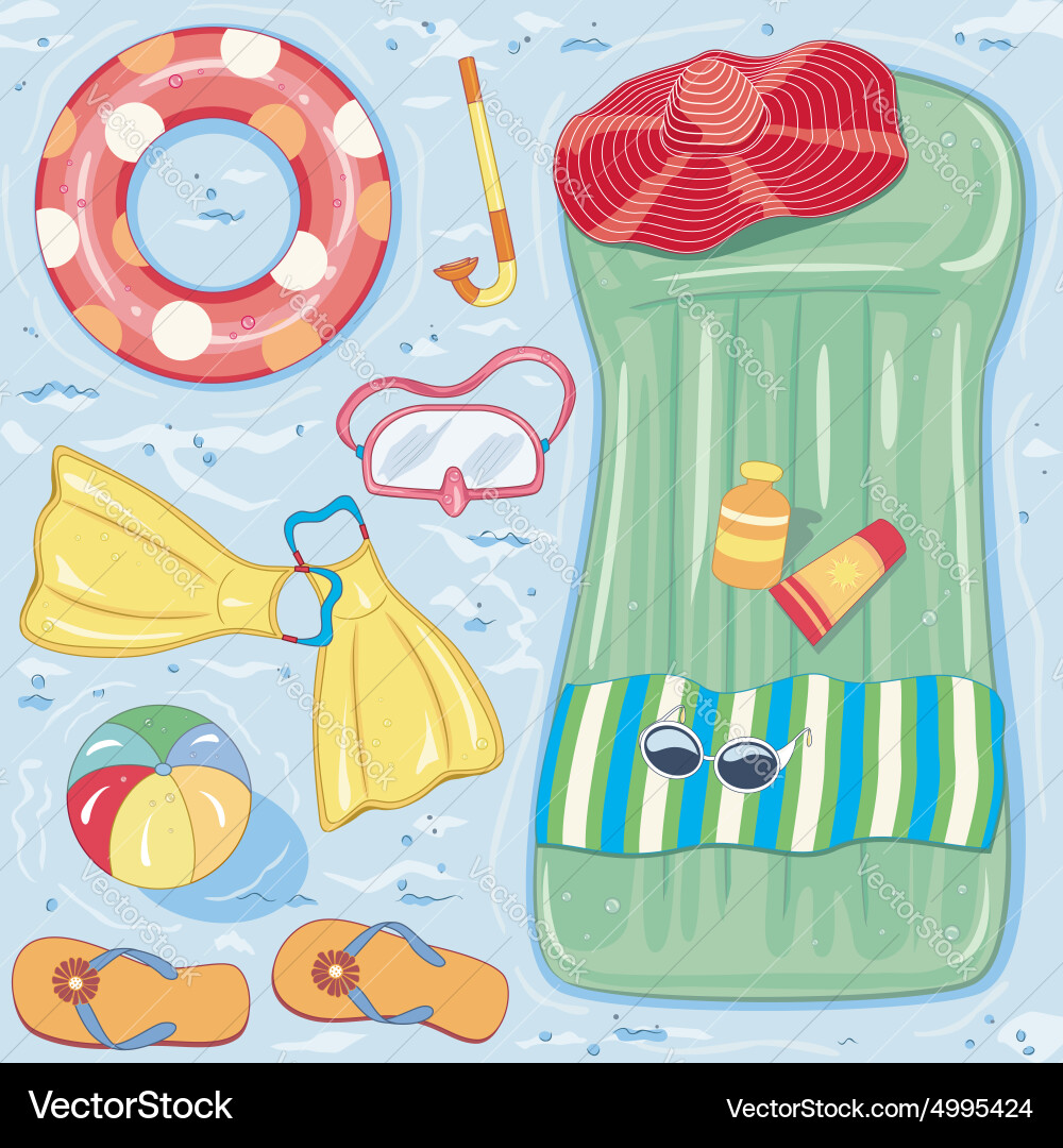 Summer Beach Fun Royalty Free Vector Image - VectorStock