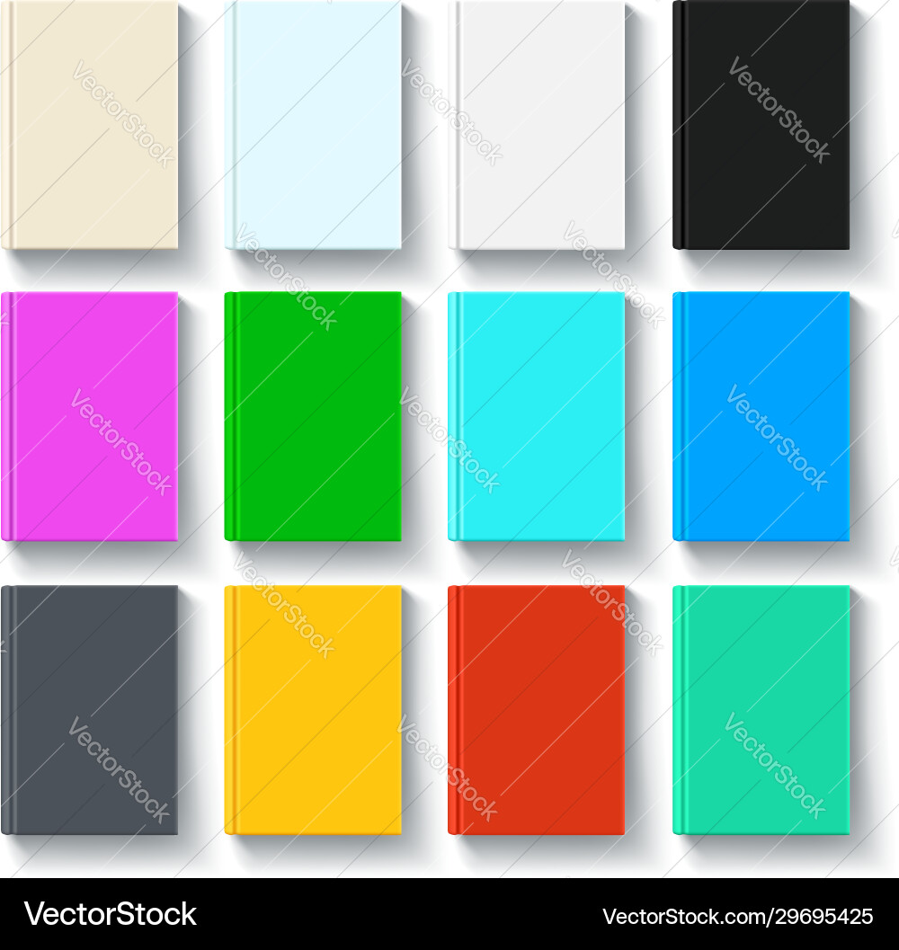 Book set 01 Royalty Free Vector Image - VectorStock
