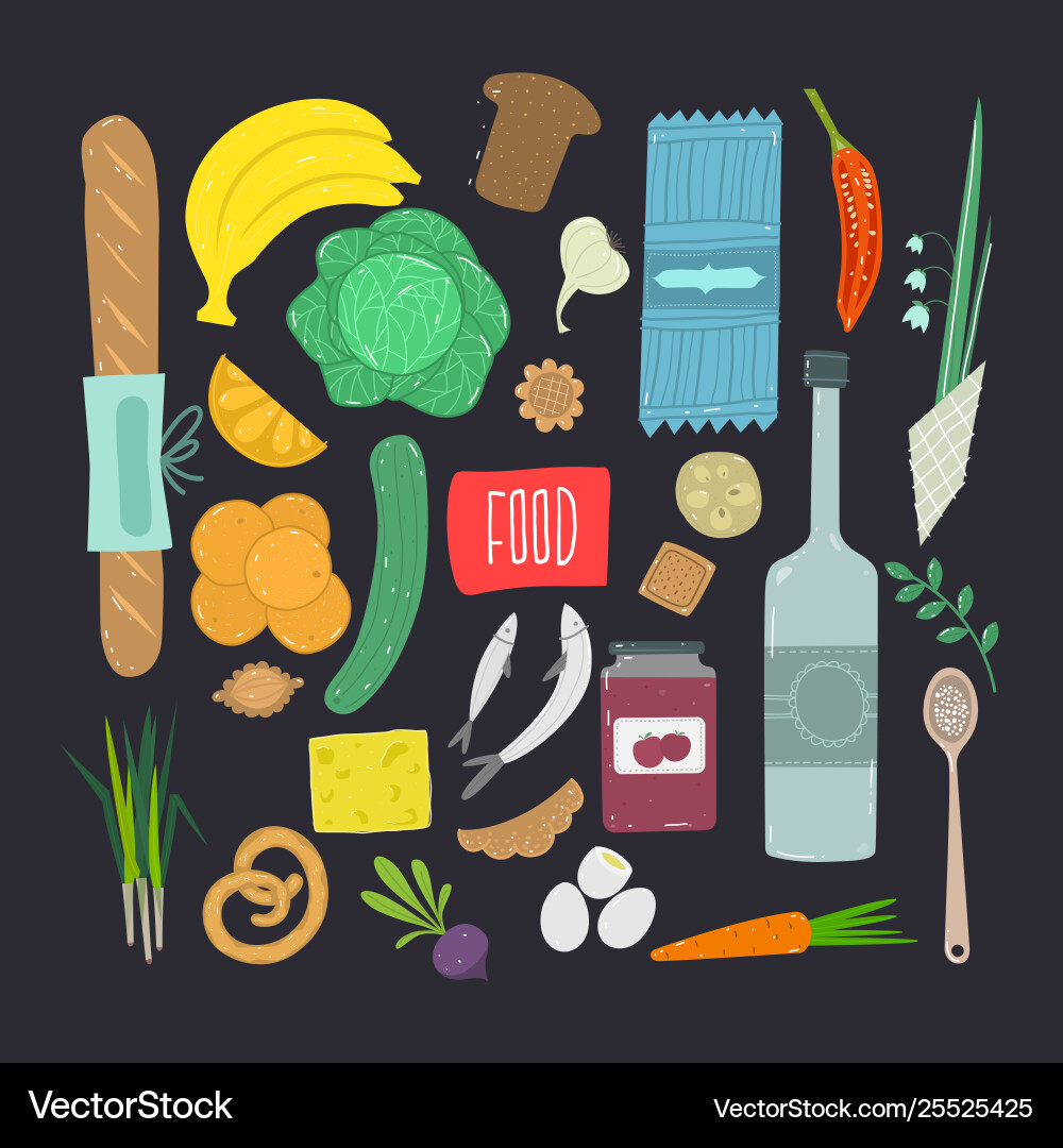 Food Royalty Free Vector Image - VectorStock