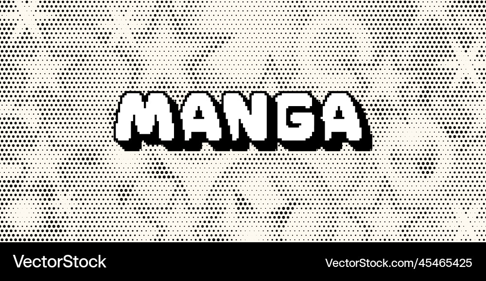Halftone abstract manga background screentone Vector Image