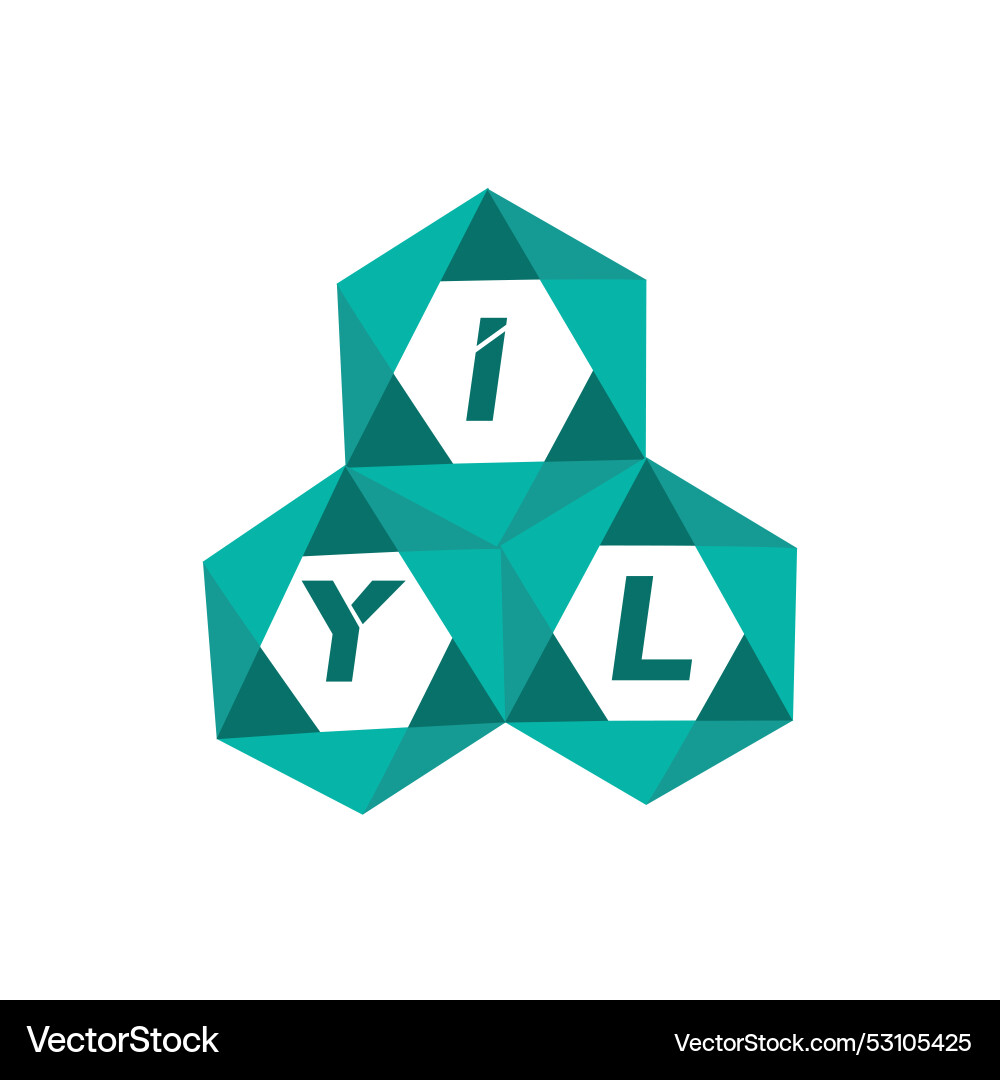 Iyl creative minimalist letter logo unique Vector Image