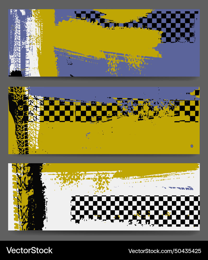 Motorsport race grunge poster rally racing Vector Image