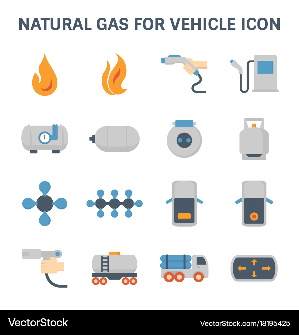 Natural gas icon Royalty Free Vector Image - VectorStock