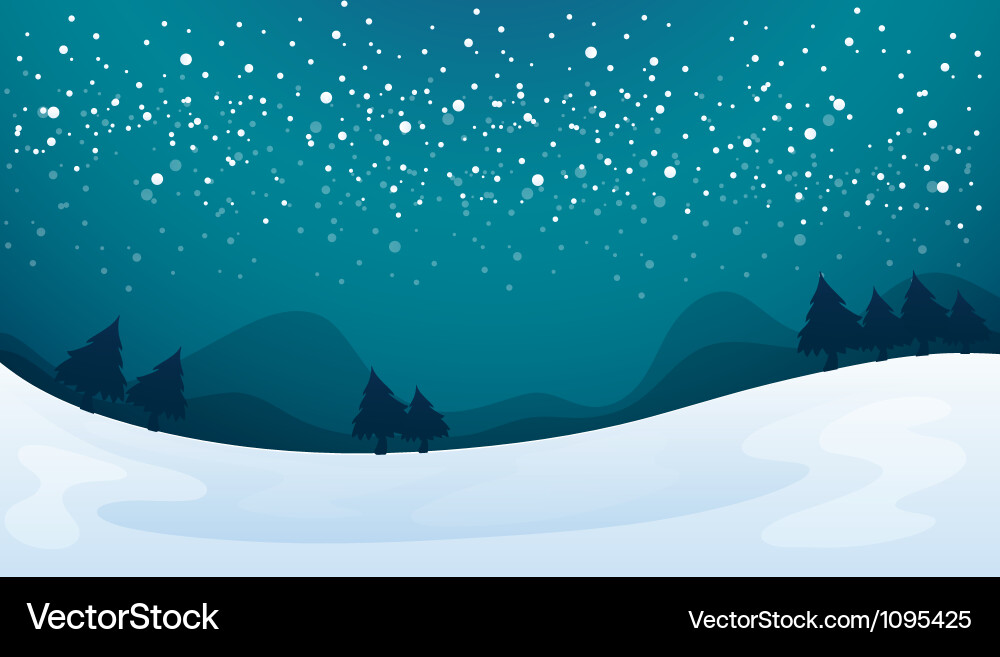 Snowfall Royalty Free Vector Image - VectorStock