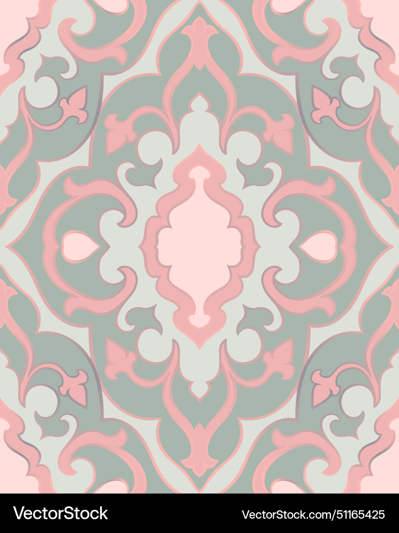 Soft color floral pattern Royalty Free Vector Image