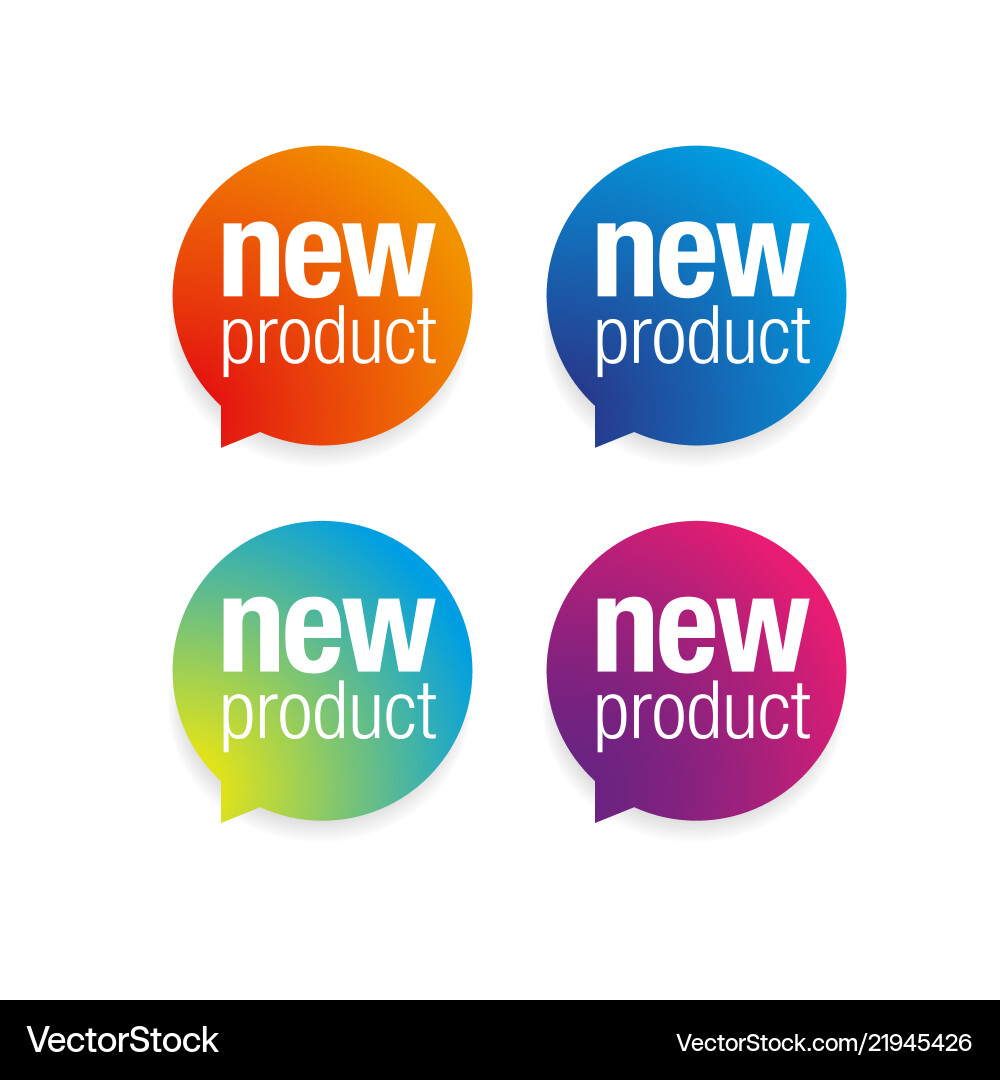 New product label tag Royalty Free Vector Image