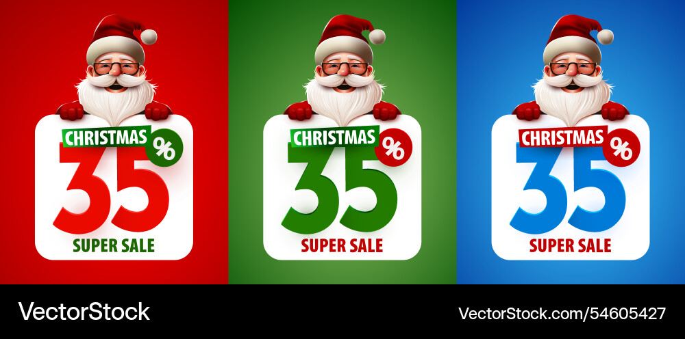 35 percent off discount creative composition Vector Image