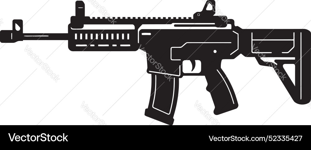 Advanced weapon system black logo eternal flame Vector Image