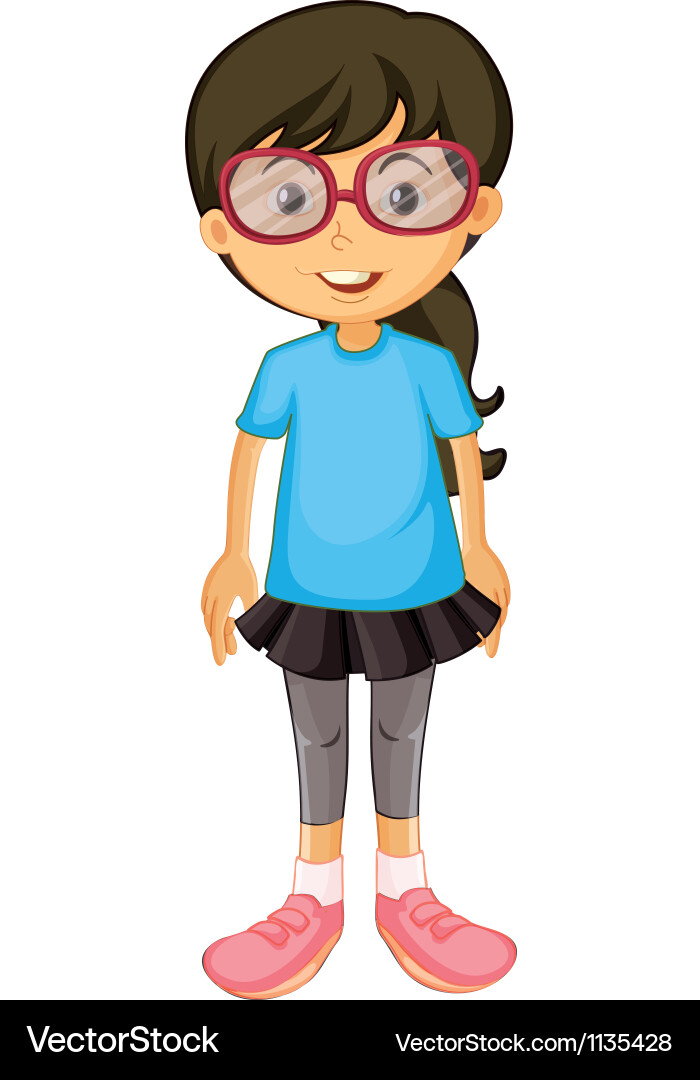 A girl Royalty Free Vector Image - VectorStock