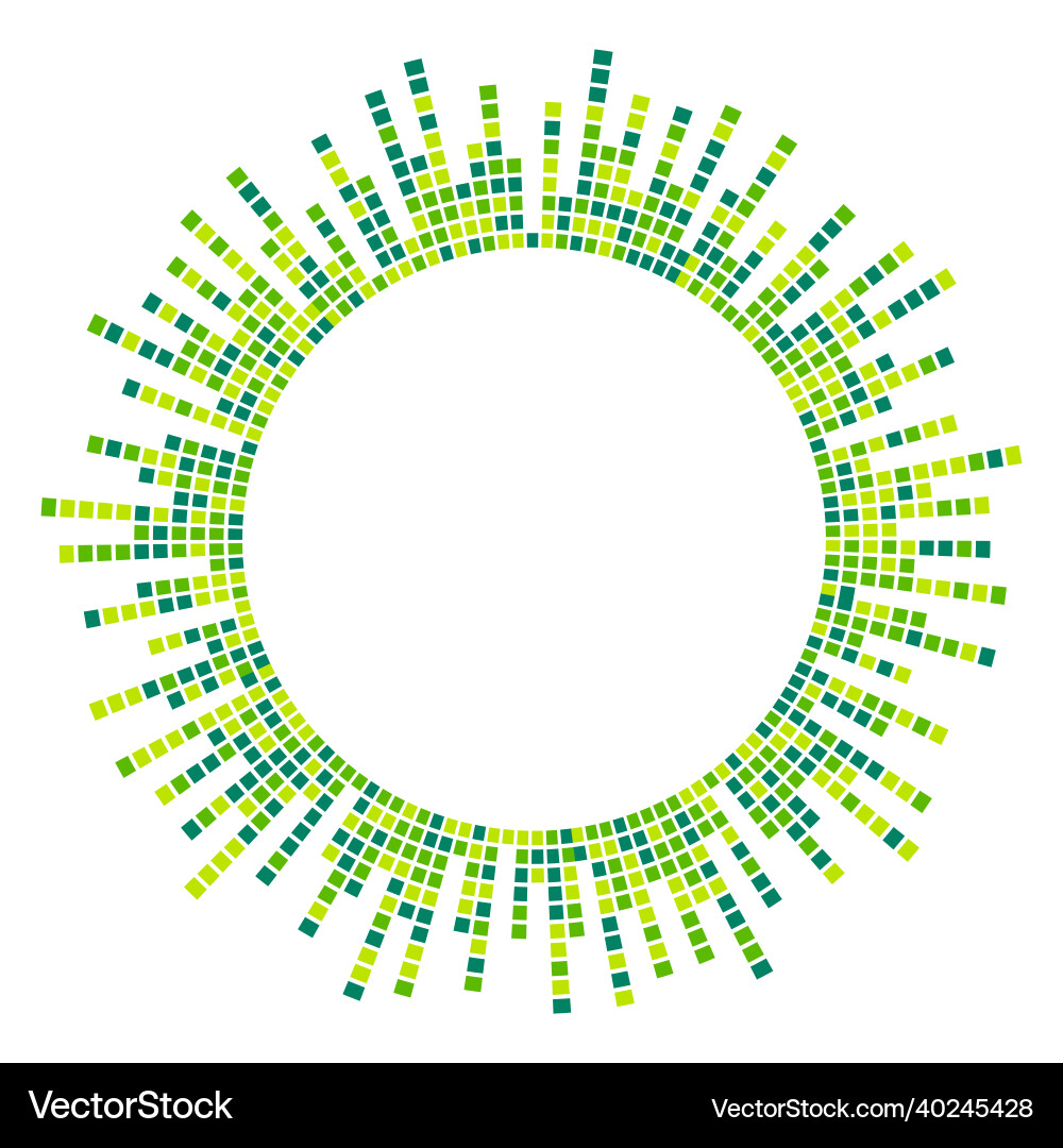 Abstract circular equalizer eq round audio Vector Image