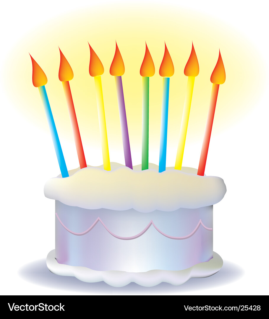 Birthday cake Royalty Free Vector Image - VectorStock