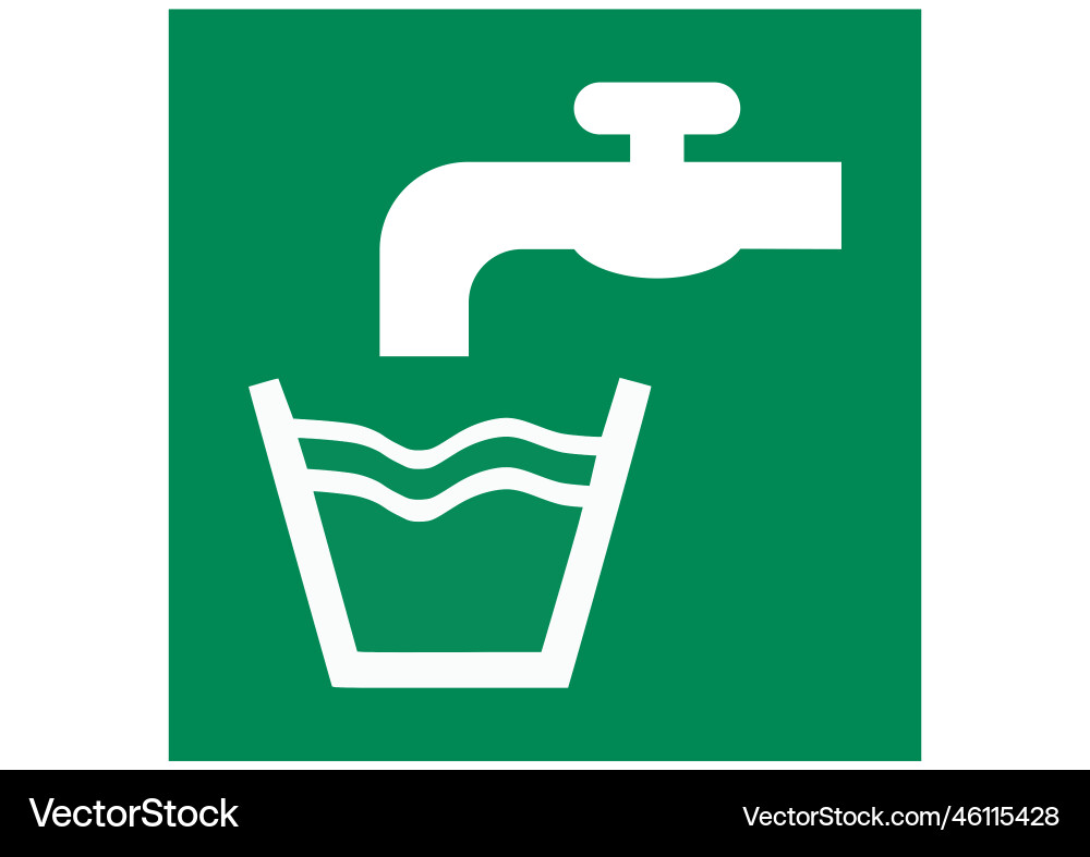 Drinking water Royalty Free Vector Image - VectorStock