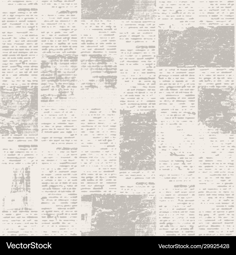 Newspaper seamless pattern with old vintage Vector Image