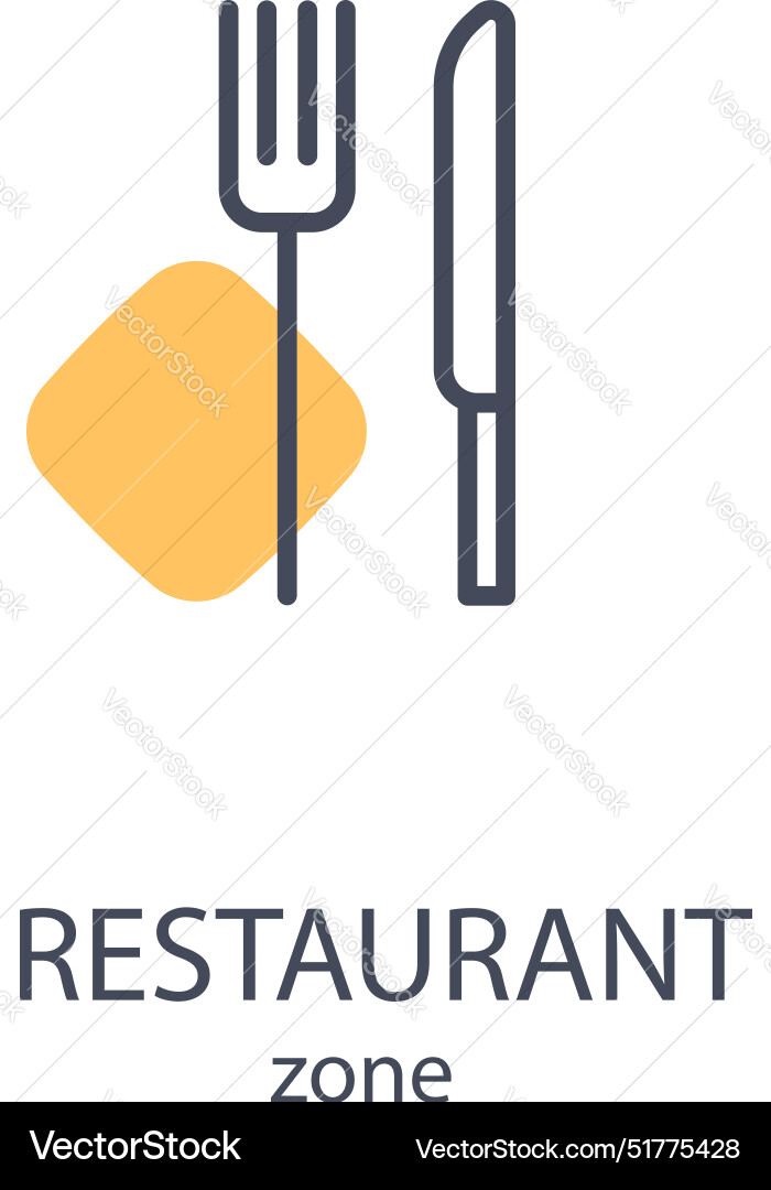 Symbol for restaurant Royalty Free Vector Image