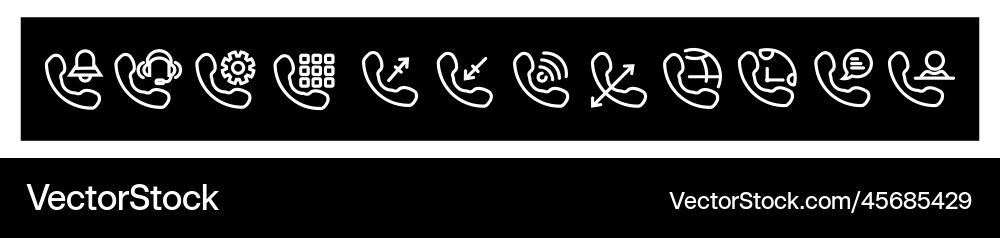 Call icon contact us logo Royalty Free Vector Image