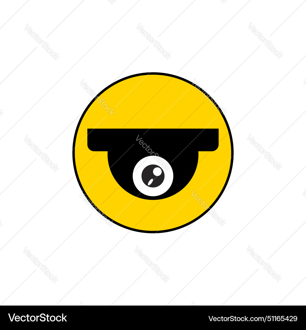 Cctv icon ceiling camera Royalty Free Vector Image