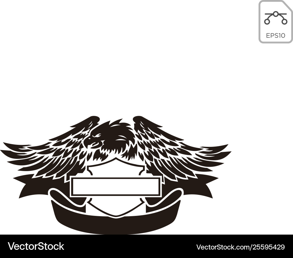 Harley davidson emblem or logo symbol isolated Vector Image