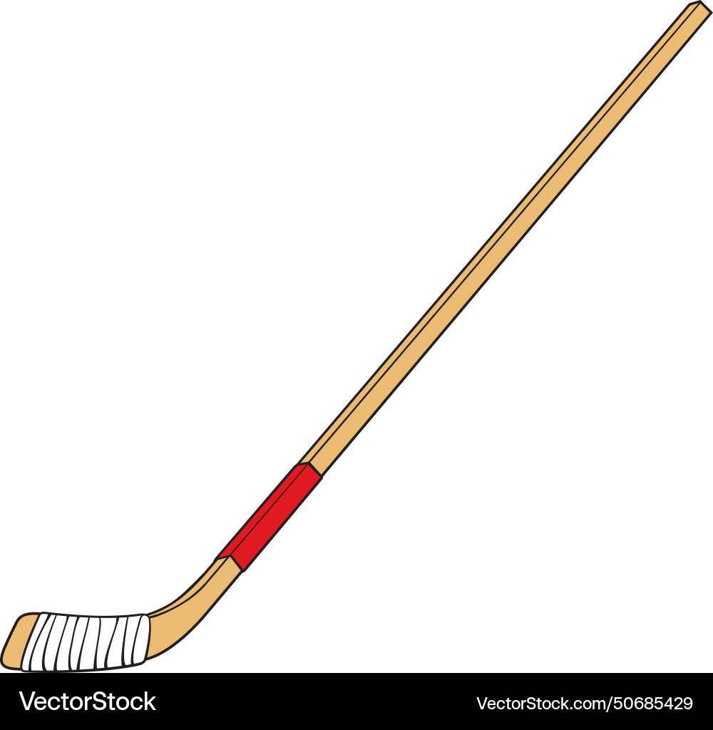 Ice hockey stick color Royalty Free Vector Image