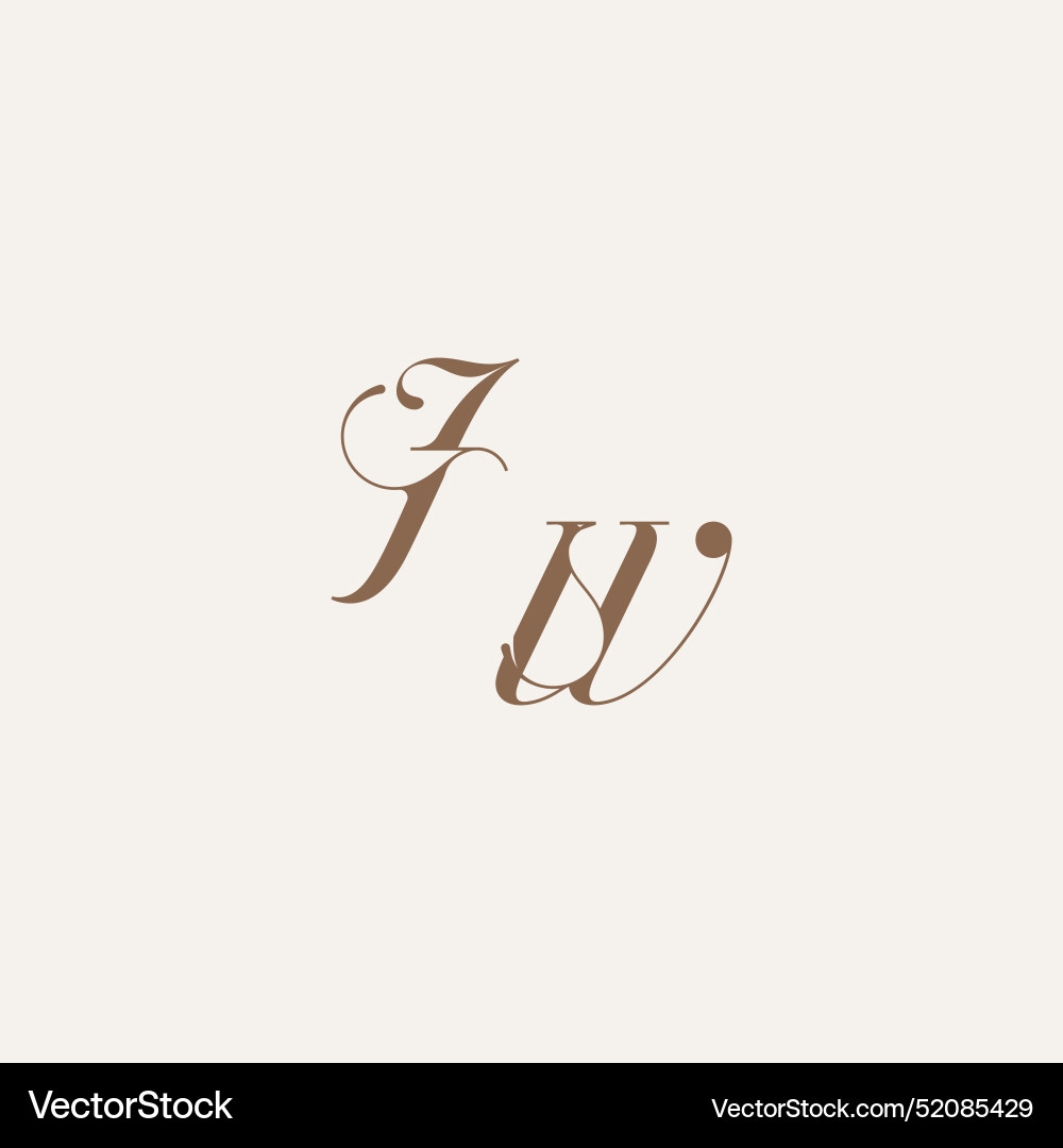 Luxury and elegant initial monogram logo letter Vector Image
