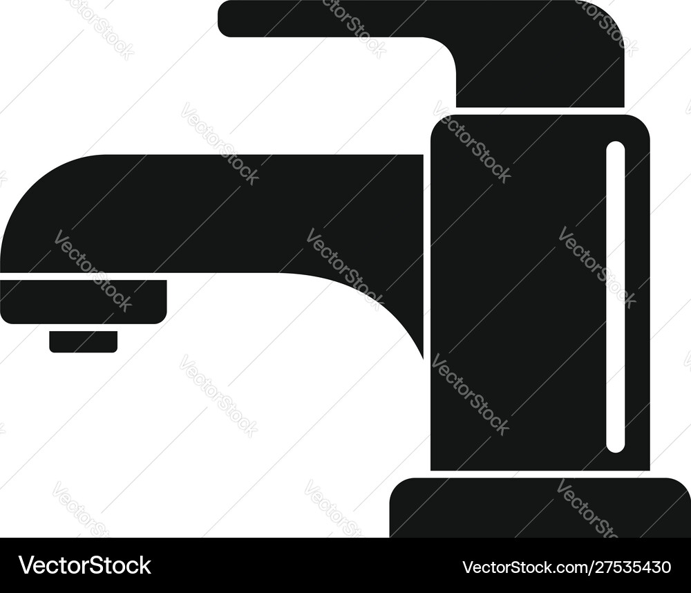 Kitchen faucet icon simple style Royalty Free Vector Image