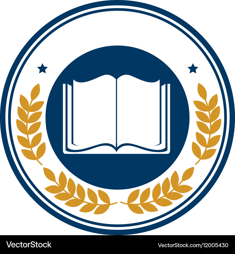 School emblem frame icon Royalty Free Vector Image