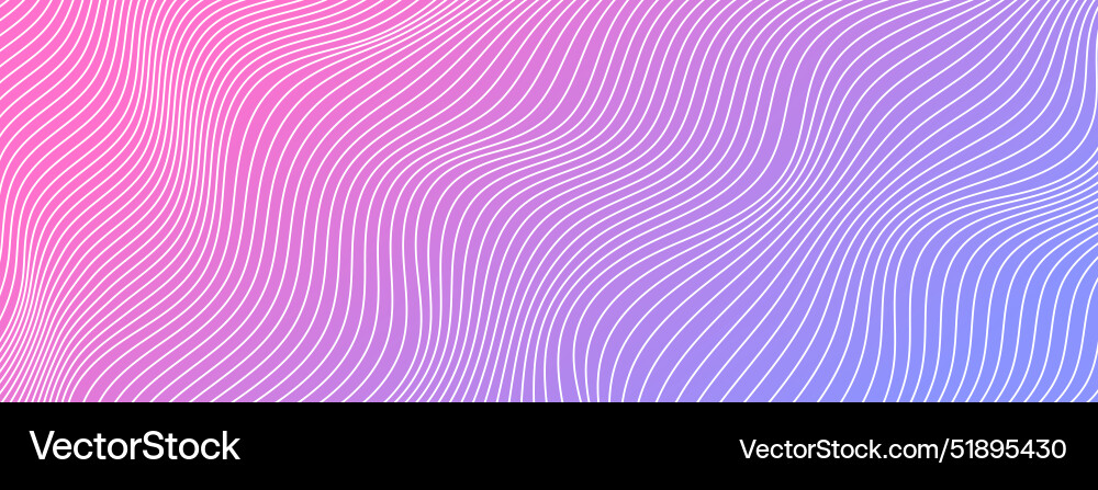 Wave lines abstract background white thin wavy Vector Image