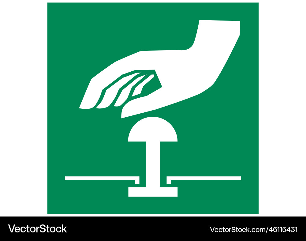 Emergency stop Royalty Free Vector Image - VectorStock