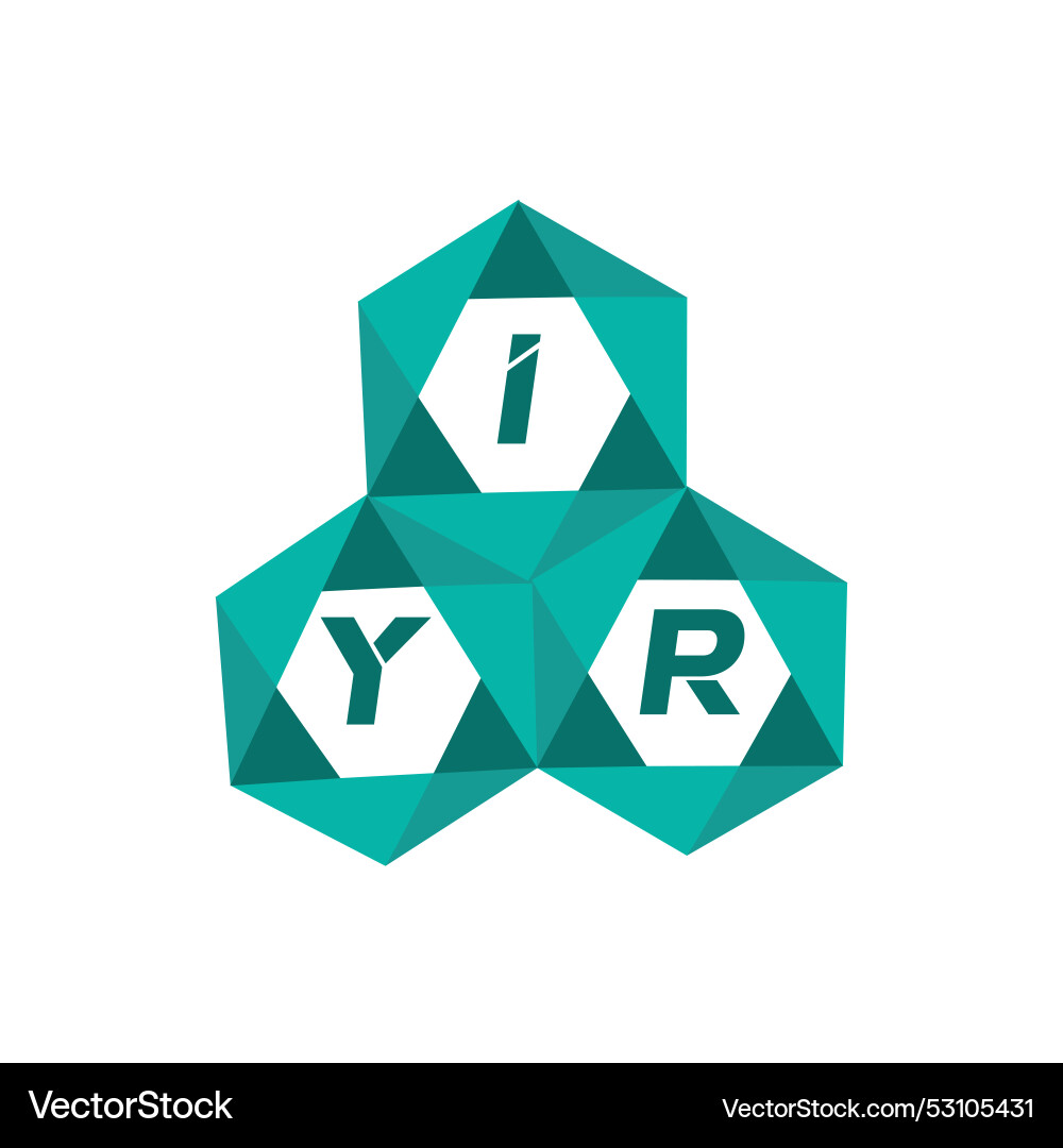 Iyr creative minimalist letter logo unique Vector Image