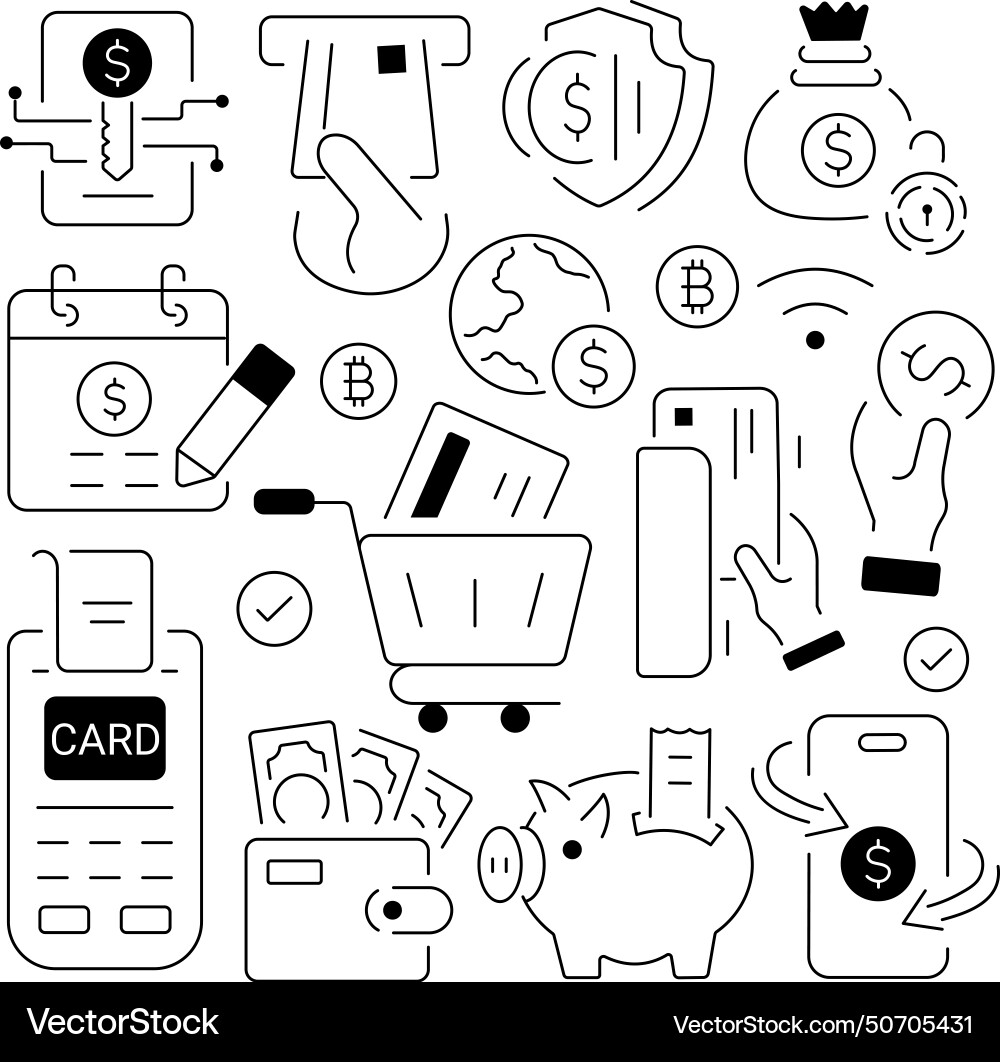 Online transaction Royalty Free Vector Image - VectorStock