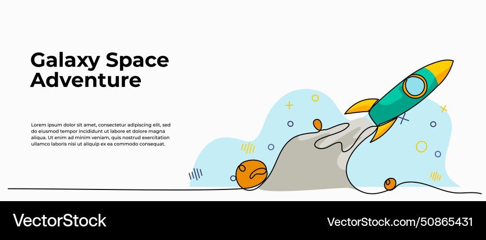 Space exploration modern flat Royalty Free Vector Image