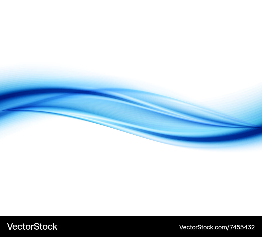 Abstract smooth wave motion Royalty Free Vector Image