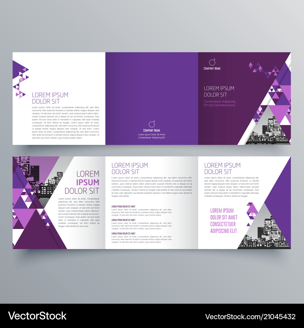 Brochure design 712 Royalty Free Vector Image - VectorStock