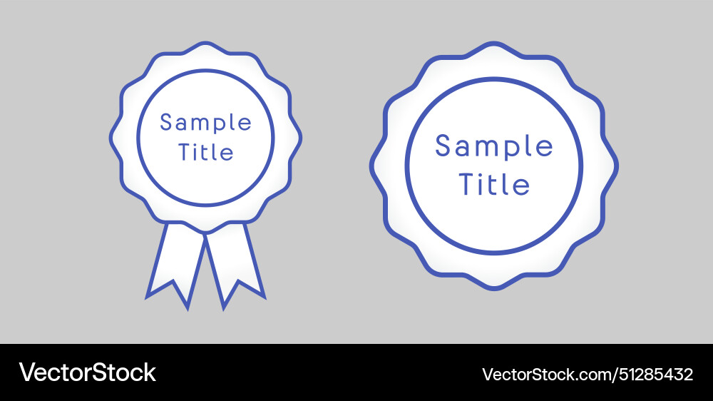 Graphic seal collection Royalty Free Vector Image