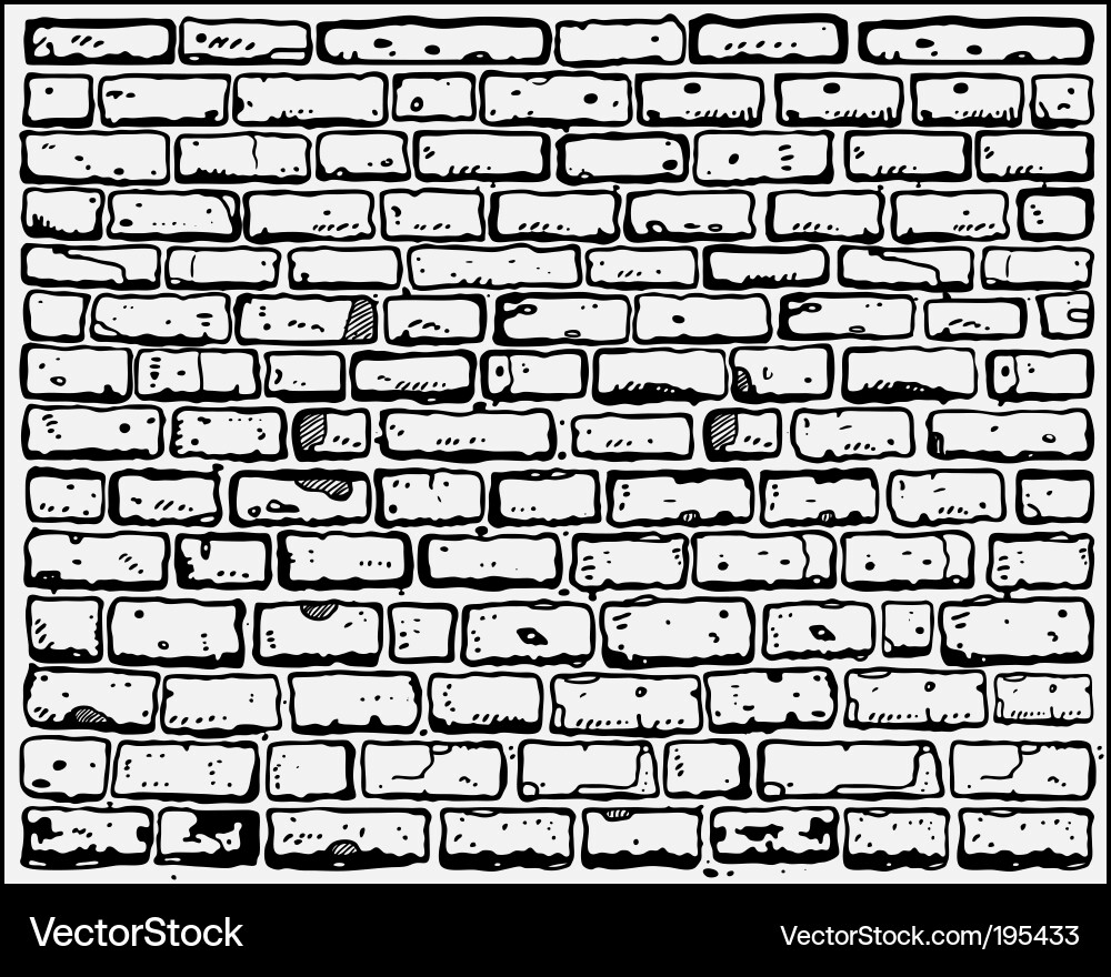 Brick wall Royalty Free Vector Image - VectorStock
