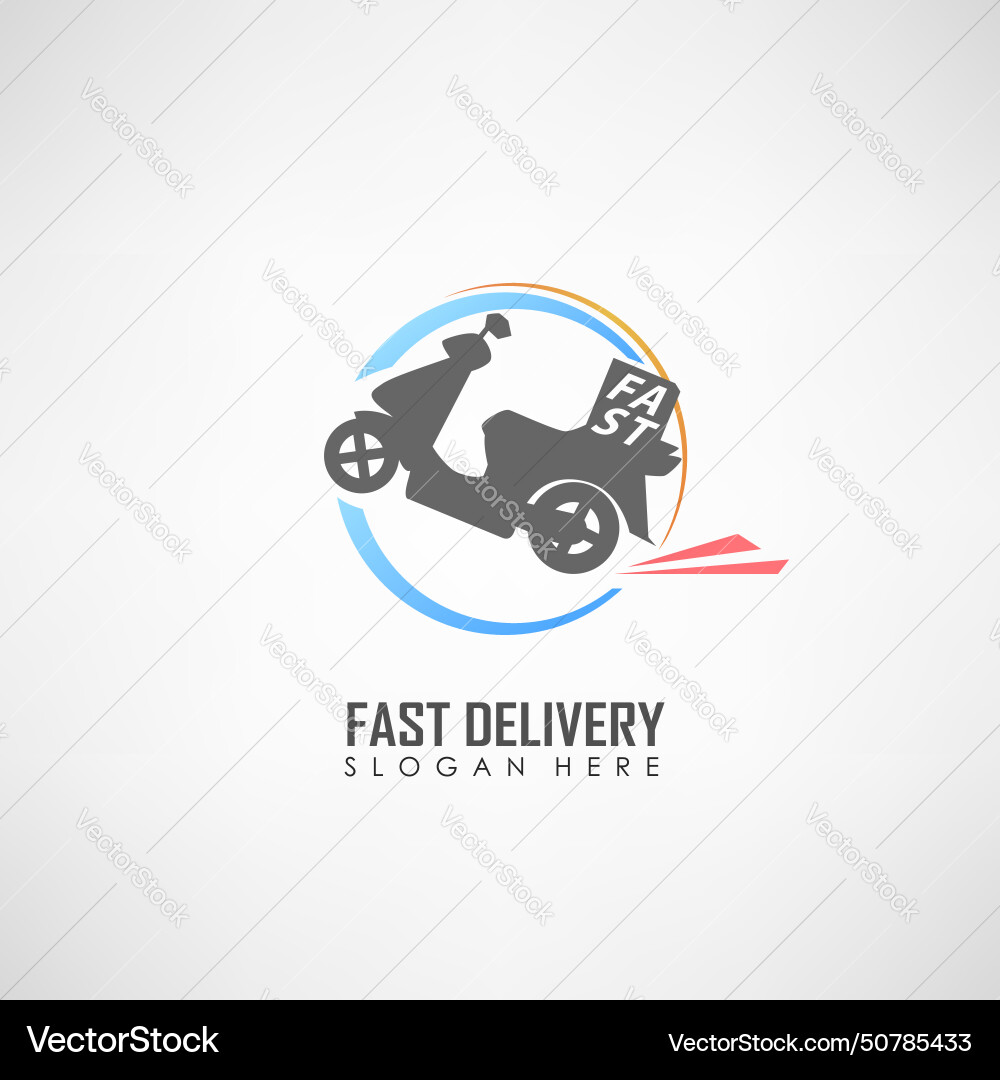 Fast delivery logo suitable for service Royalty Free Vector