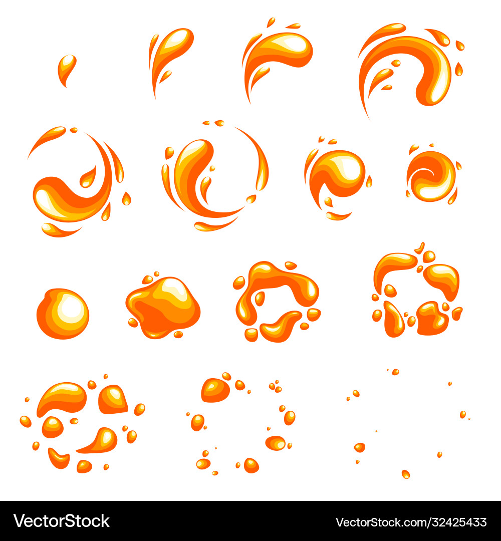 Fire explosion special effect fx animation frames Vector Image