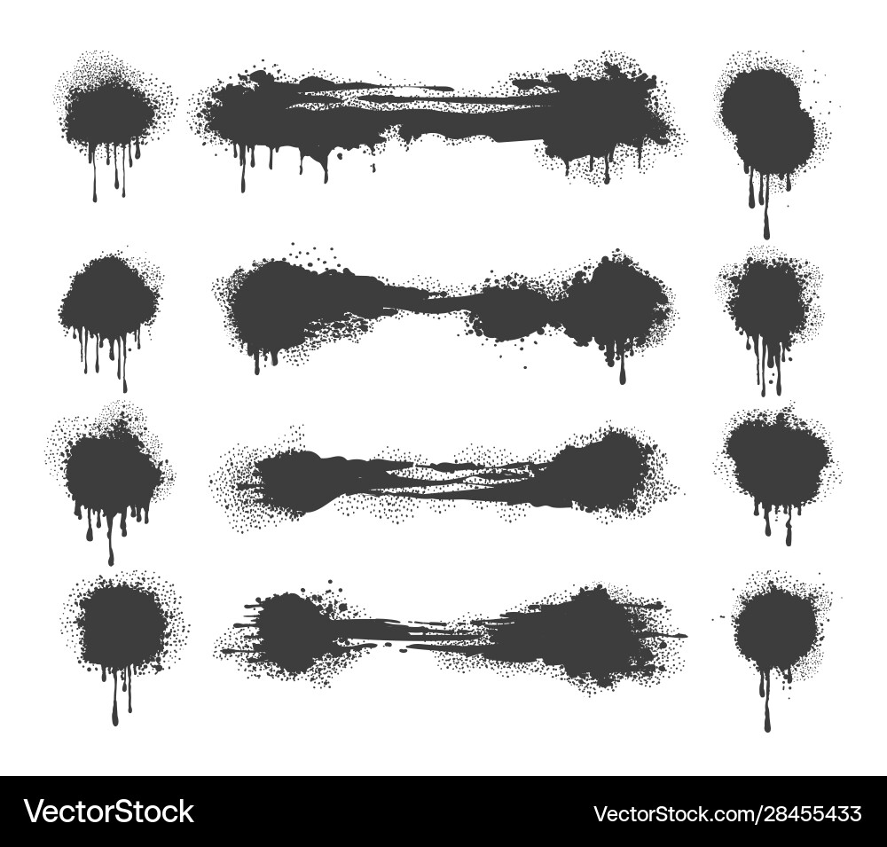 Grunge Graffiti Art - Splatter & Lines Vector Image