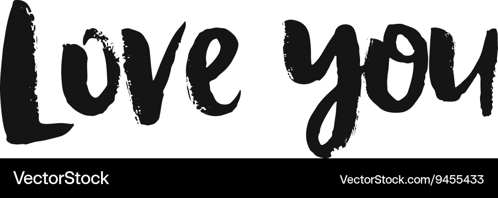 Hand drawn lettering poster Royalty Free Vector Image