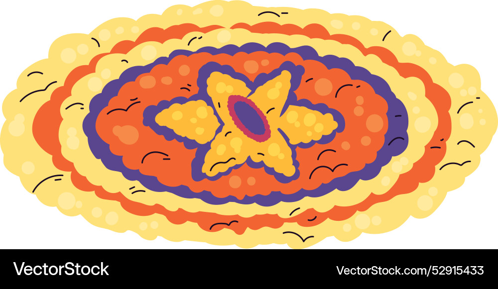 Happy onam decoration rangoli Royalty Free Vector Image