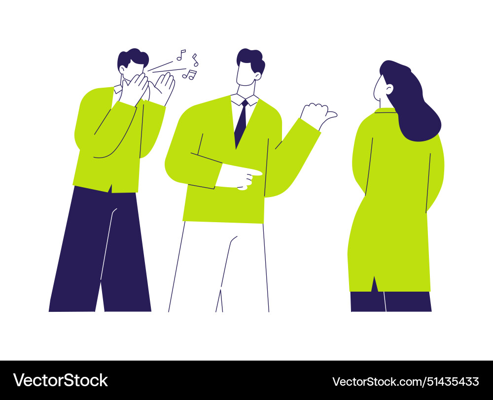 Harassment at a workplace abstract concept Vector Image