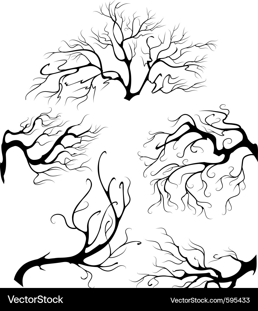 Liquid branches Royalty Free Vector Image - VectorStock