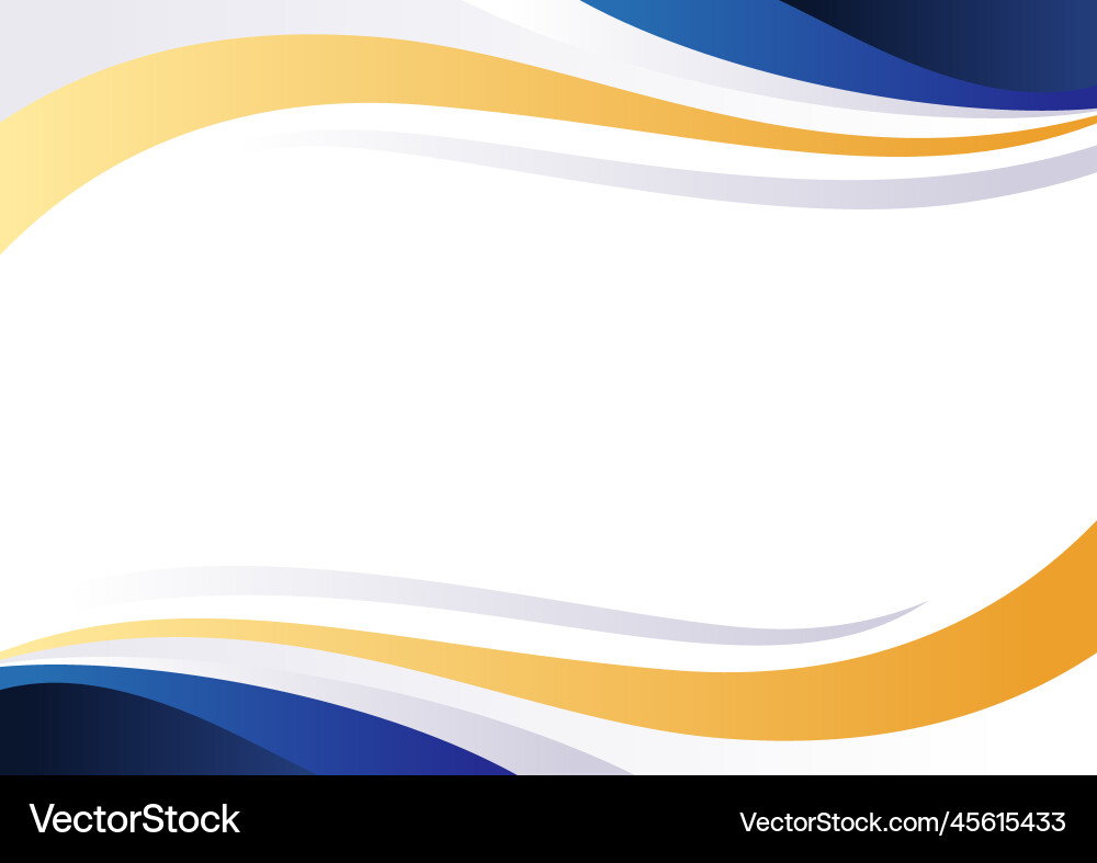 Modern blue and gold shape background Royalty Free Vector