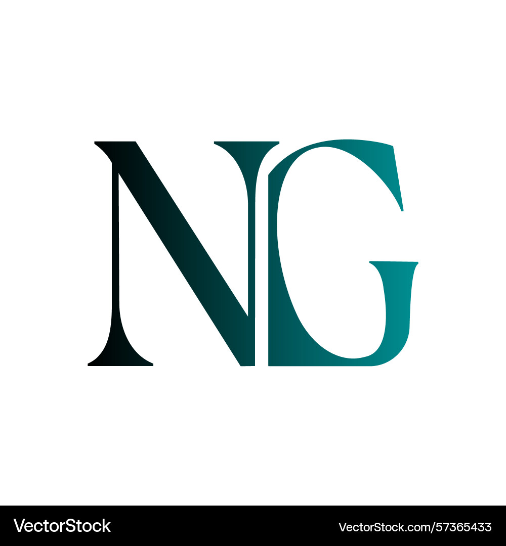 Ng design Royalty Free Vector Image - VectorStock