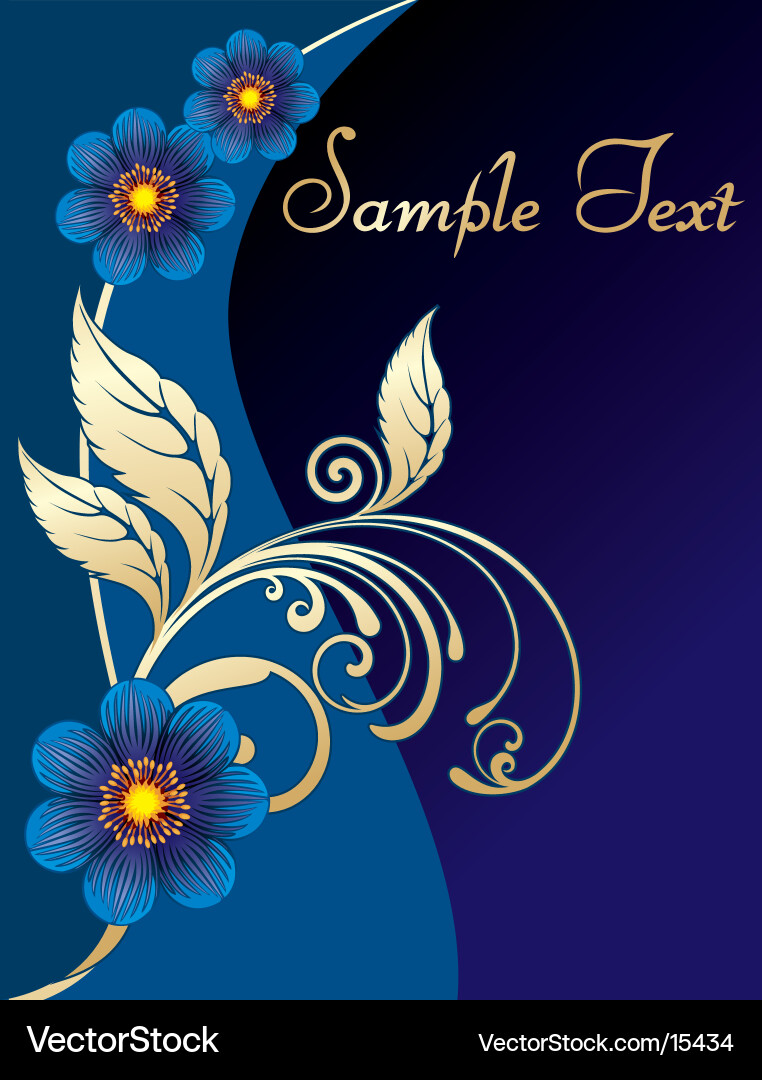 Elegant Floral Swirl Background Royalty Free Vector Image