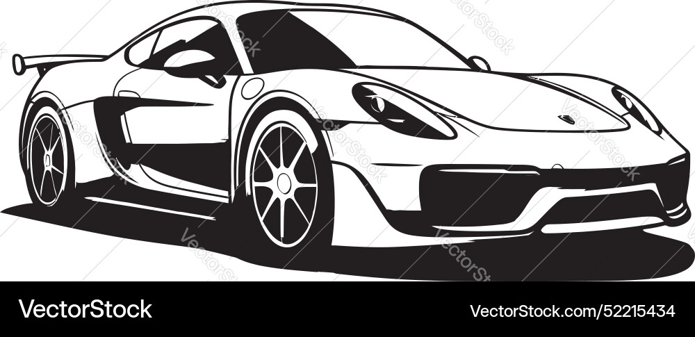 Future thrust concept sports car emblematic Vector Image